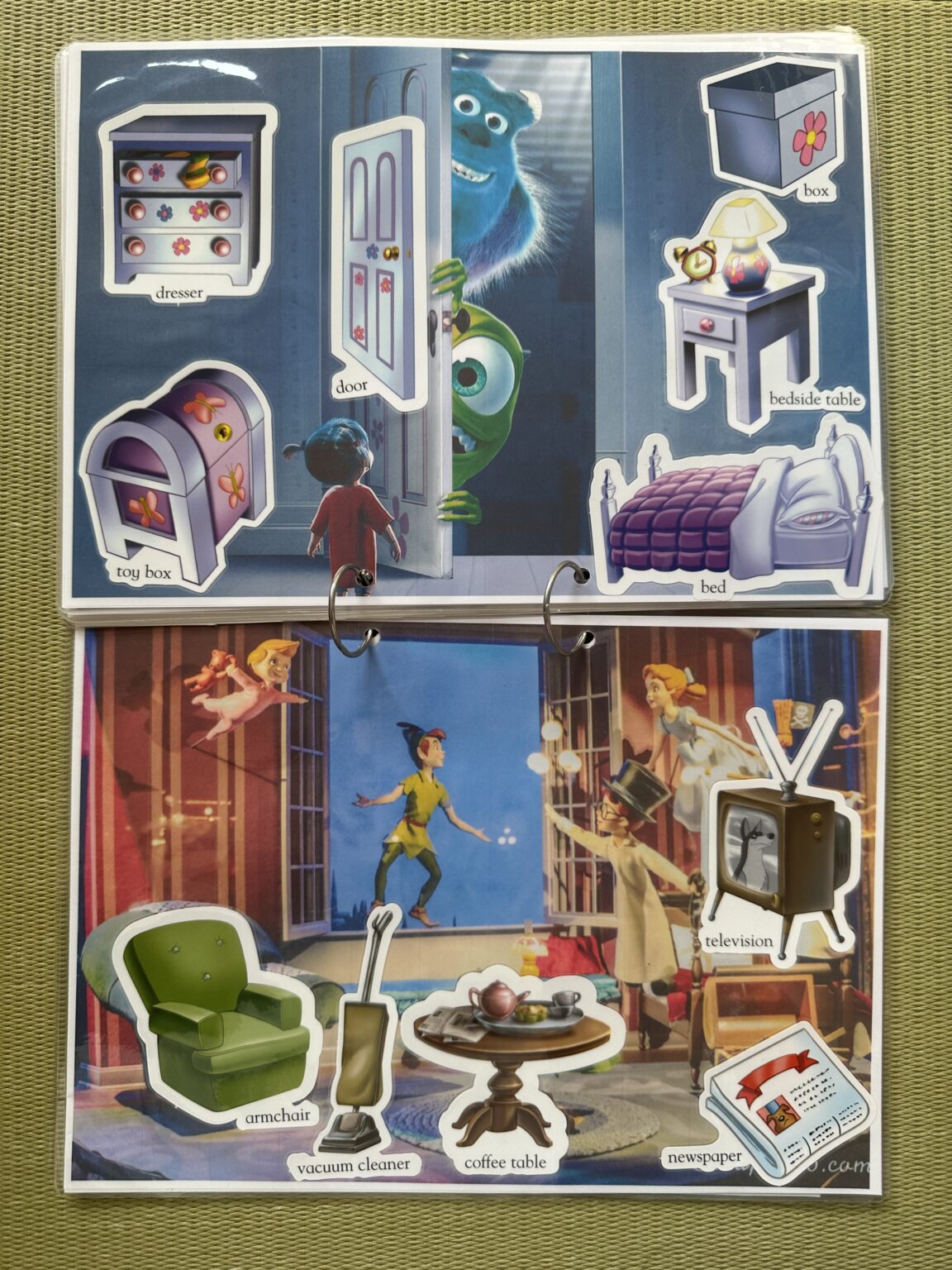 My big book of words sticker bookはこの内職がおすすめ！